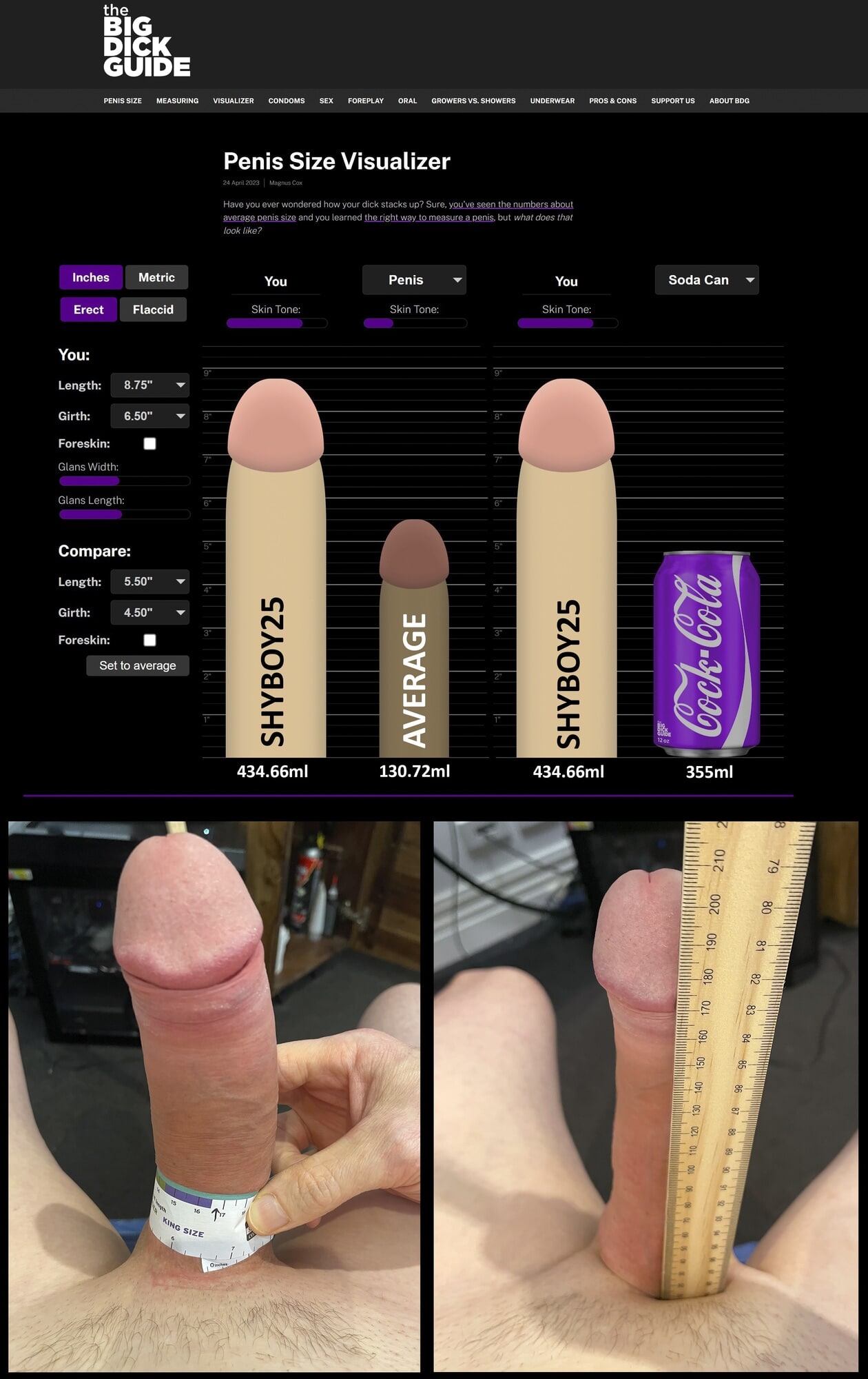 Size Compare Big Cock Vs Average Dick How Big Is My Penis 1 Pics